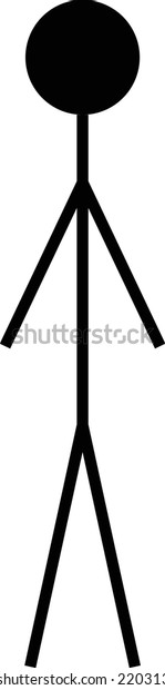 Stickman Illustration Vector Stickman Character Design: เวกเตอร์สต็อก ...