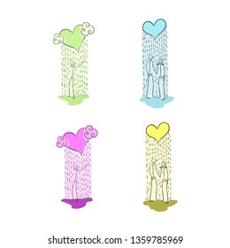 Stickman Love 3 Stock Vector (Royalty Free) 1359785969 | Shutterstock
