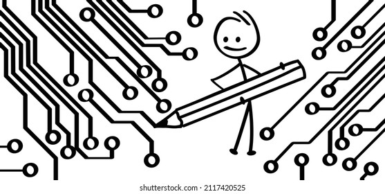 1,095 Stick Figure Engineer Images, Stock Photos & Vectors | Shutterstock