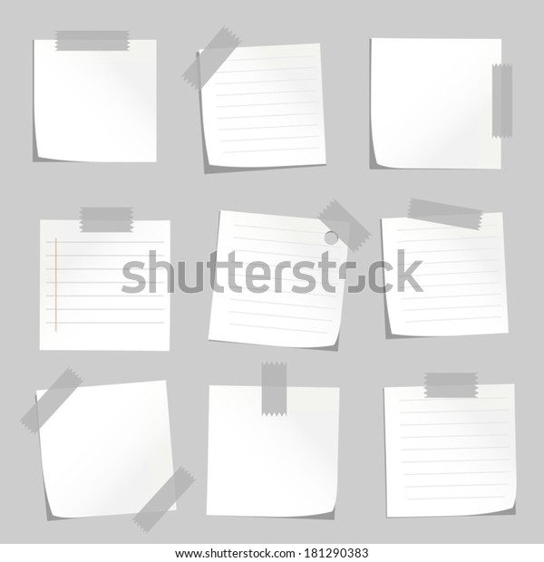 Sticks Note Paper Stock Vector (Royalty Free) 181290383