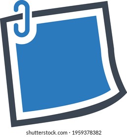 Sticky Note Icon Vector Illustration Stock Vector (Royalty Free ...