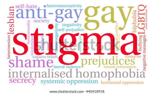 Stigma Word Cloud On White Background Stock Vector (Royalty Free ...
