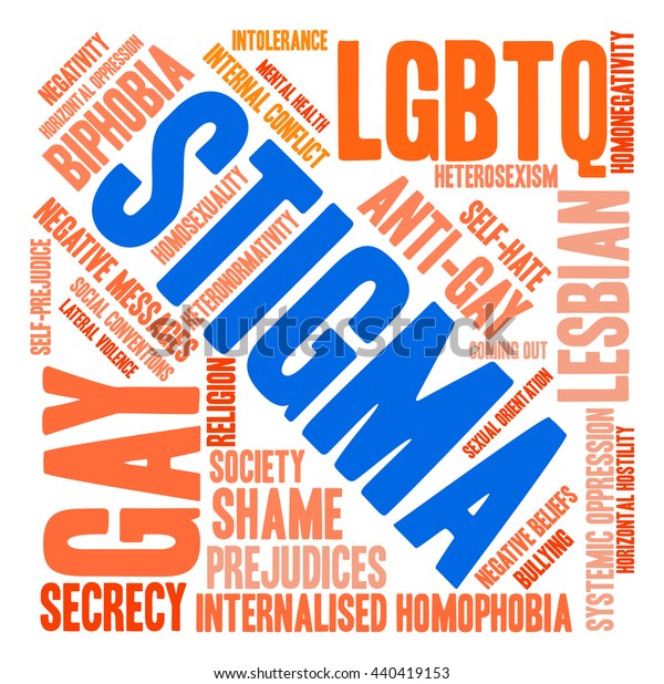 Stigma Word Cloud On White Background Stock Vector (Royalty Free ...