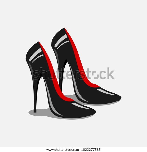Stiletto Heels Female Shoes Vector Icon Stock Vector (Royalty Free ...