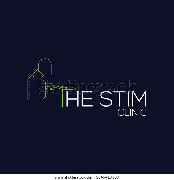 Stim Clinic Logo Design Template Stock Vector (Royalty Free) 1845419659 ...