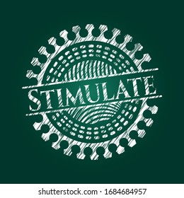 Stimulate Chalk Emblem Vector Illustration Detailed Stock Vector ...