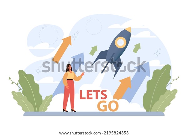 Stimulus Concept Character Motivation Boost Moving Stock Vector ...