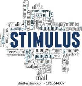 Stimulus Vector Illustration Word Cloud Isolated Stock Vector (Royalty ...