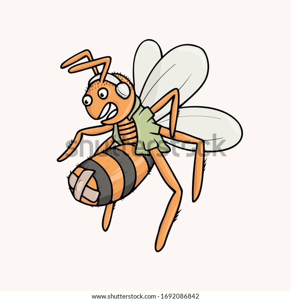 Stingless Bee Cute Vector Illustration Stock Vector (Royalty Free ...