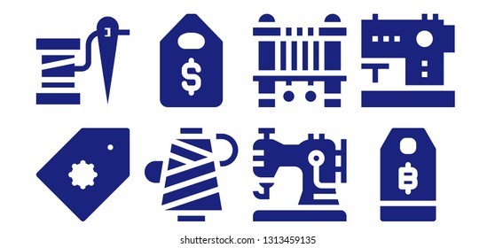 Stitch Icon Set 8 Filled Stitch Stock Vector (Royalty Free) 1313459135 ...