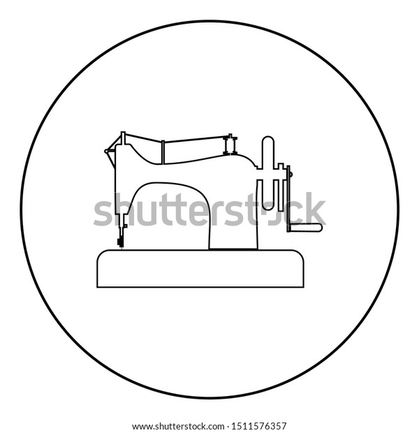 Stitching Machine Sewing Machine Tailor Equipment Stock Vector (Royalty ...