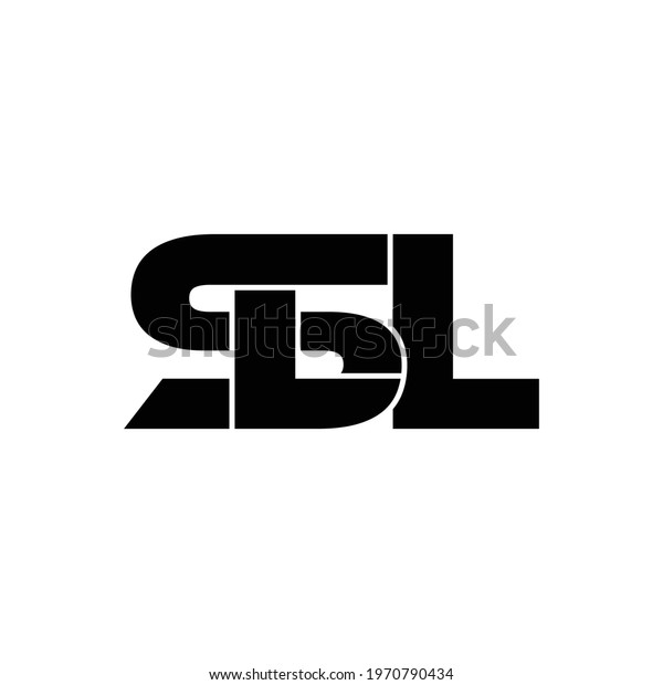 Stl Letter Monogram Logo Design Vector Stock Vector (Royalty Free ...