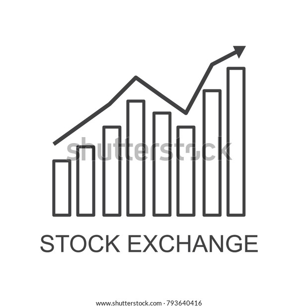 Stock Exchange Icon Outline Stock Vector (Royalty Free) 793640416 ...