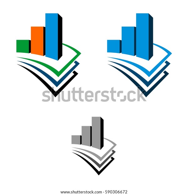 Stock Exchange Paper Logo Template Illustration Stock Vector (Royalty ...