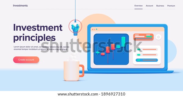 Stock Exchange Vector Illustration 3d Design Stock Vector (Royalty Free ...
