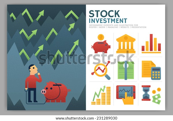 Stock Investment Infographic Elements Stock Vector (Royalty Free ...