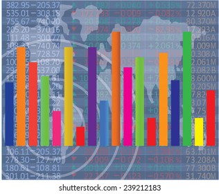 Stock Market Chart Stock Vector (Royalty Free) 239212183 | Shutterstock