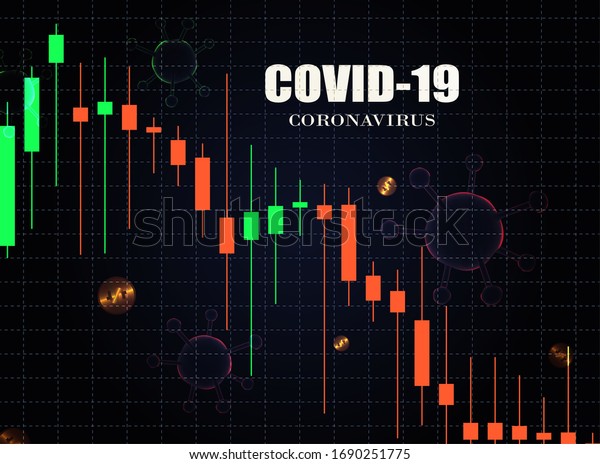 Stock Market Chart Down Trend Crisis Stock Vector (Royalty Free ...