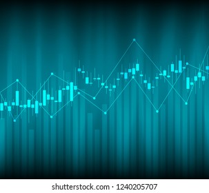 Stock Market Dataabstract Background Graph Chart Stock Vector (Royalty ...