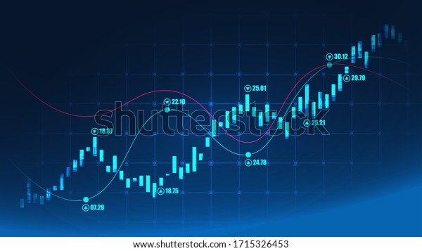 Graphique de la Bourse ou du : image vectorielle de stock (libre de ...