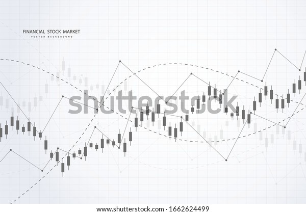 Graphique de la Bourse ou graphique : image vectorielle de stock (libre ...