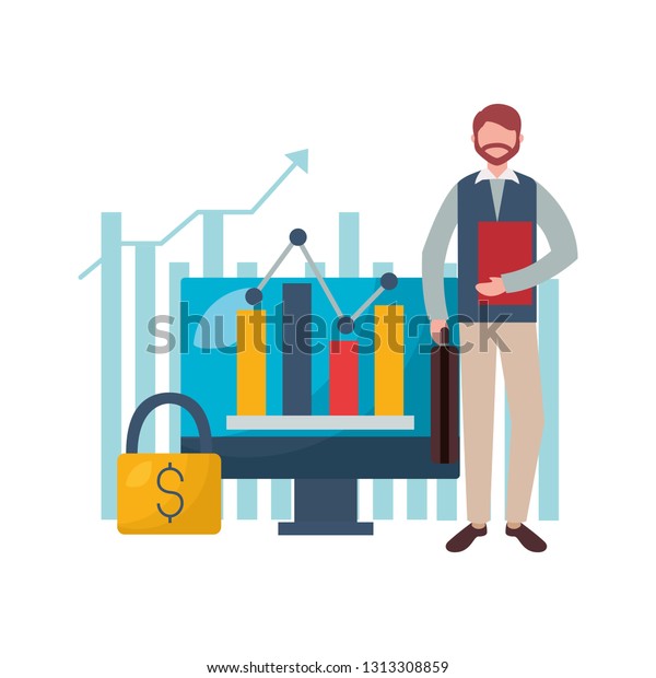 Stock Market Image Stock Vector (Royalty Free) 1313308859 | Shutterstock