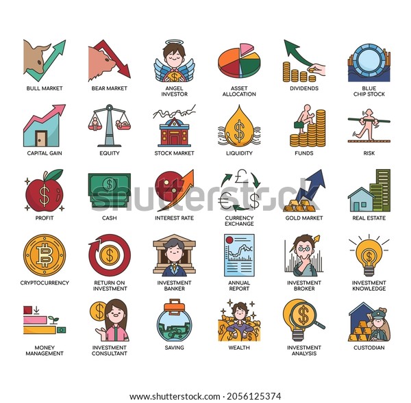 Stock Market Thin Line Pixel Perfect Stock Vector (Royalty Free ...