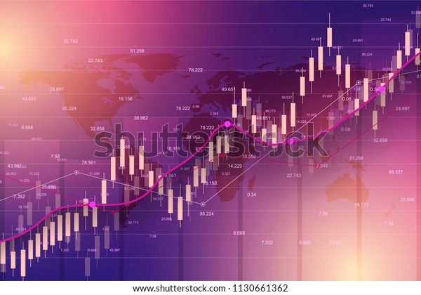 Stock Market Trading Graph Chart Suitable Stock Vector (Royalty Free ...