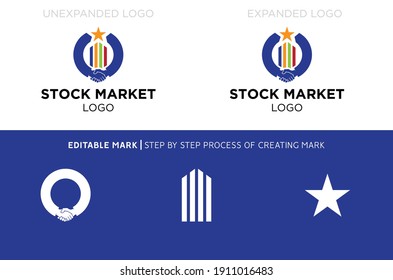 Stock Market Vector Logo Design Stock Vector (Royalty Free) 1911016483 ...