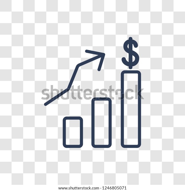 Stock Prices Icon Trendy Linear Stock Stock Vector (Royalty Free ...