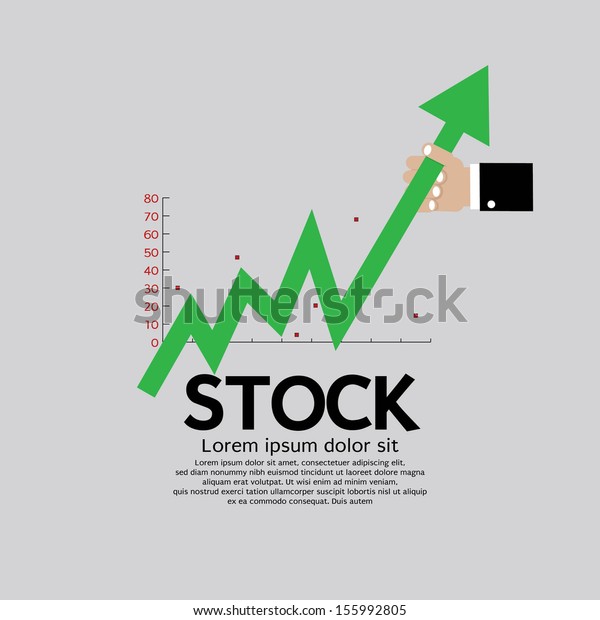 Stock Shares Raise Vector Illustration Conceptual Stock Vector (Royalty ...