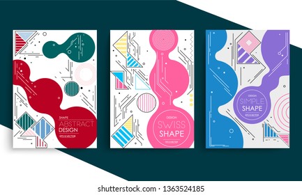 Stock Vector Covers Templates Set Graphic Stock Vector (Royalty Free ...