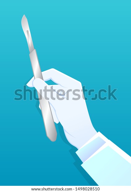 Stock Vector Doctor Hand Holding Surgery Stock Vector (Royalty Free ...