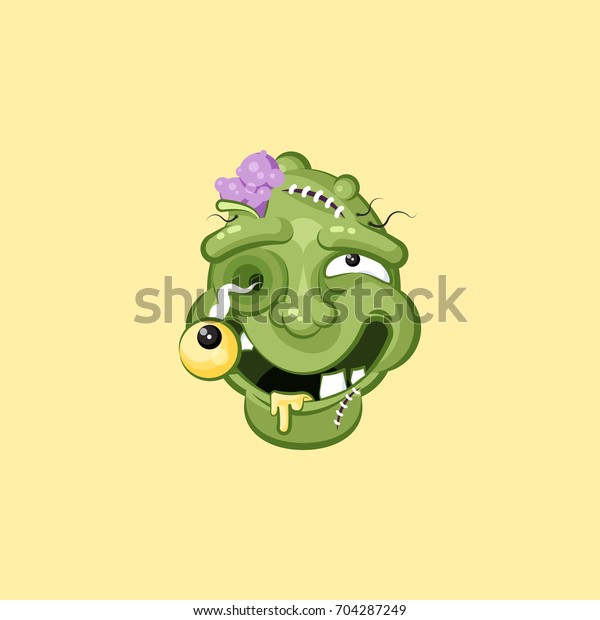 Stock Vector Isolated Illustration Horrible Cartoon Stock Vector ...