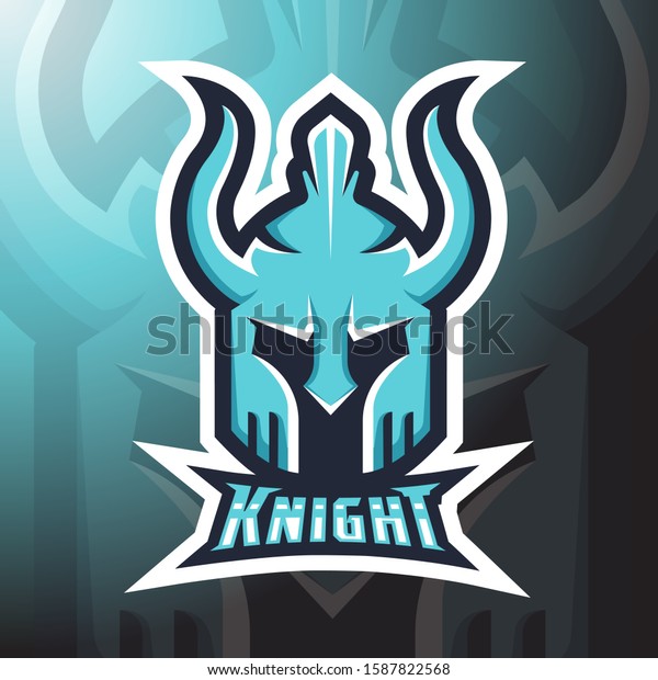 Stock Vector Knight Mascot Logo Illustration: เวกเตอร์สต็อก (ปลอดค่า ...