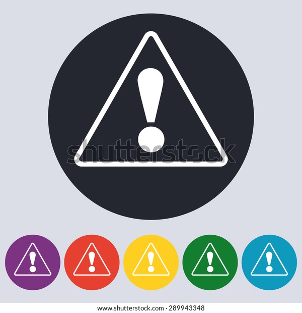 Stock Vector Linear Icon Attention Flat Stock Vector (Royalty Free ...