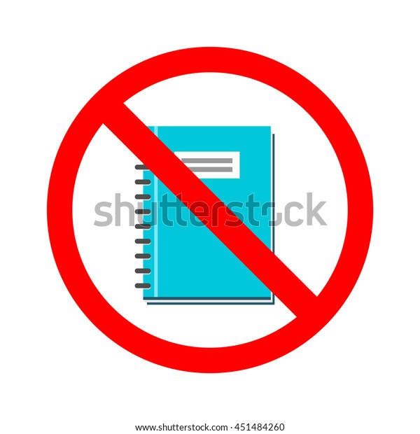 Stock Vector No Book Prohibition Opening Stock Vector (Royalty Free ...