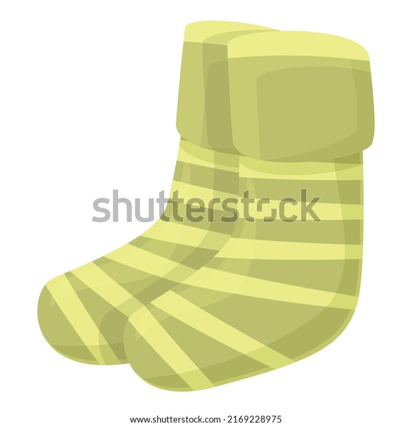 Stockings Icon Cartoon Vector Winter Sock Stock Vector (Royalty Free ...