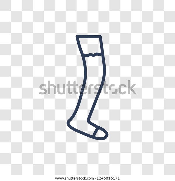 Stockings Icon Trendy Linear Stockings Logo Stock Vector (Royalty Free ...