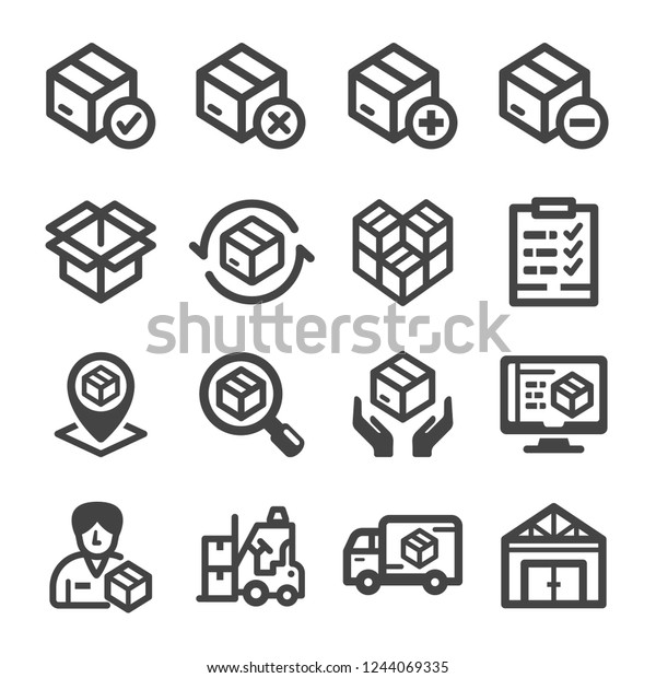 Stockpile Icons Vector Illustration Stock Vector (Royalty Free ...