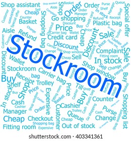 Stockroomword Cloud Art Background Stock Vector (Royalty Free ...