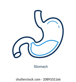 Stomach Abdomen Icon Concept Stock Vector (Royalty Free) 2089101166 ...