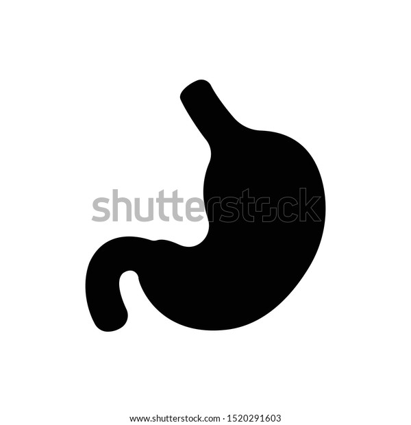 Stomach Icon Human Internal Organs Symbol Stock Vector (Royalty Free ...