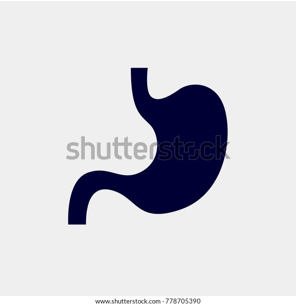 Stomach Icon Vector Illustration Anatomy Icon Stock Vector (Royalty ...