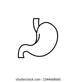 Stomach Modern Simple Outline Vector Icon Stock Vector (Royalty Free ...