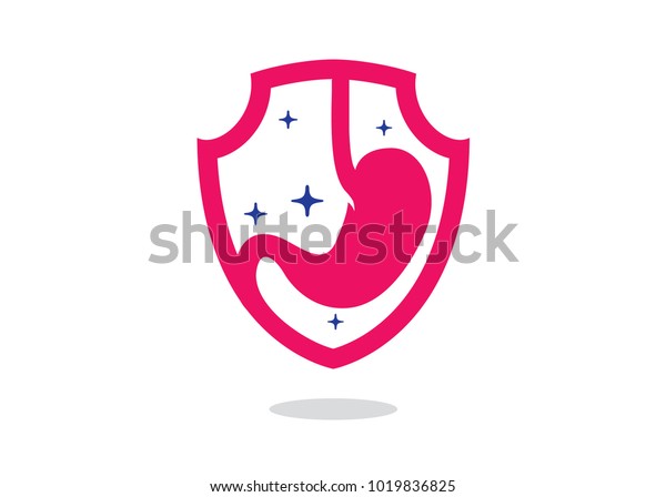 Stomach Protect Logo Design Template Element Stock Vector (Royalty Free ...