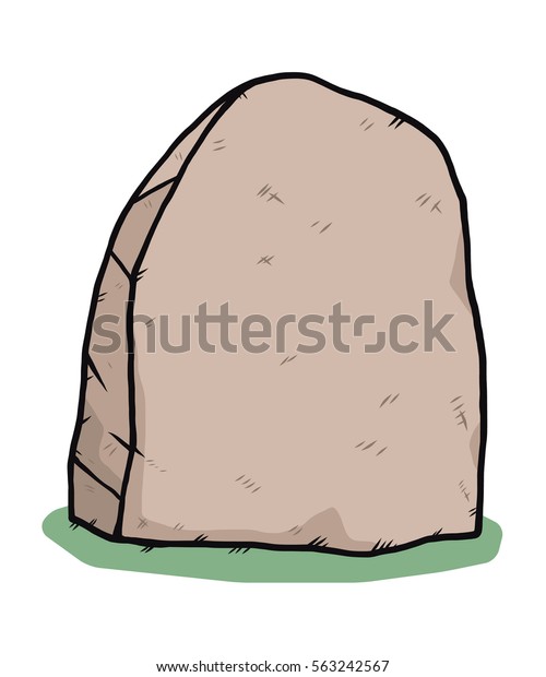 Stone Cartoon Vector Illustration Hand Drawn: เวกเตอร์สต็อก (ปลอดค่า ...