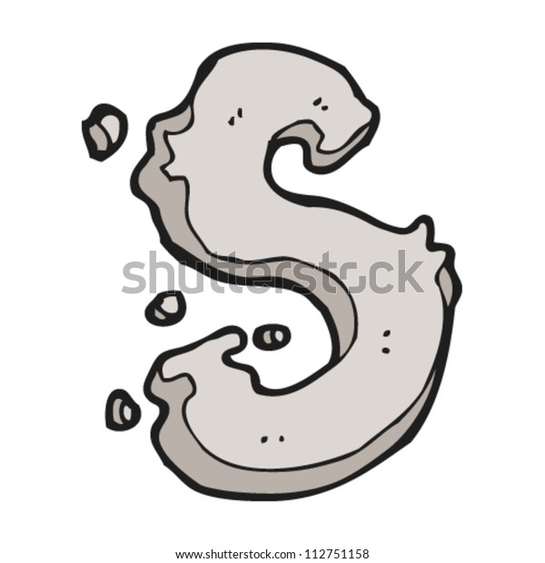 Stone Chipped Letter S Stock Vector (Royalty Free) 112751158 | Shutterstock