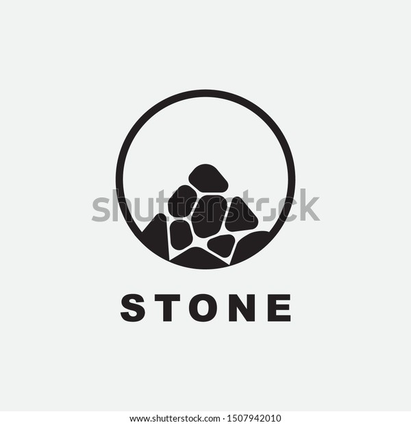 Stone Circle Logo Design Illustration Stock Vector (Royalty Free ...