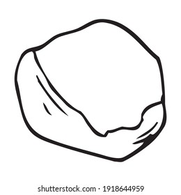 Stone Outline Vector Illustration Isolated On 库存矢量图（免版税）1918644959 ...